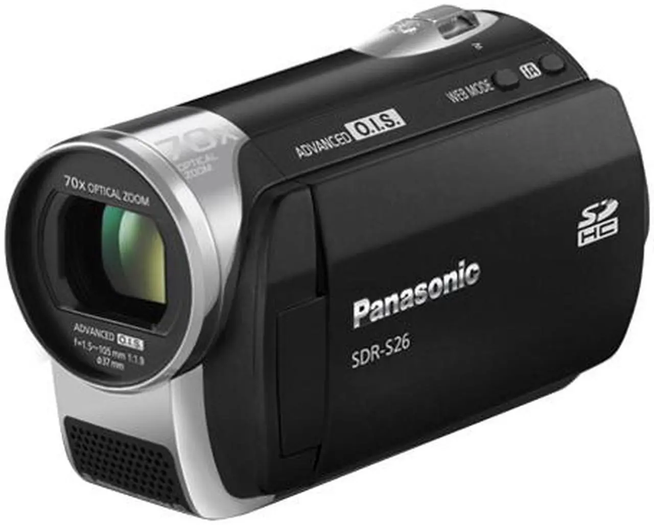 Panasonic SDR-S26 Black SD Card Standard Definition Camcorder - Newegg.com