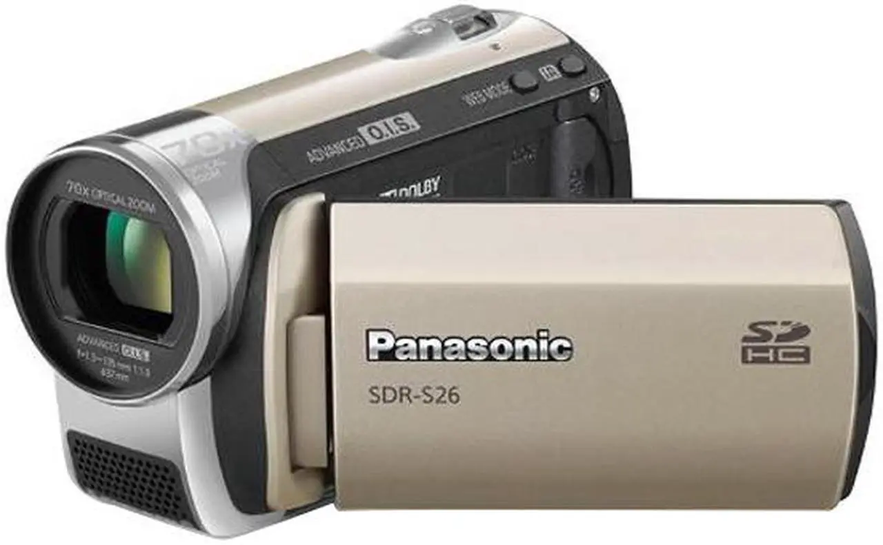 Panasonic SDR-S26 Gold SD Card Standard Definition Camcorder - Newegg.com