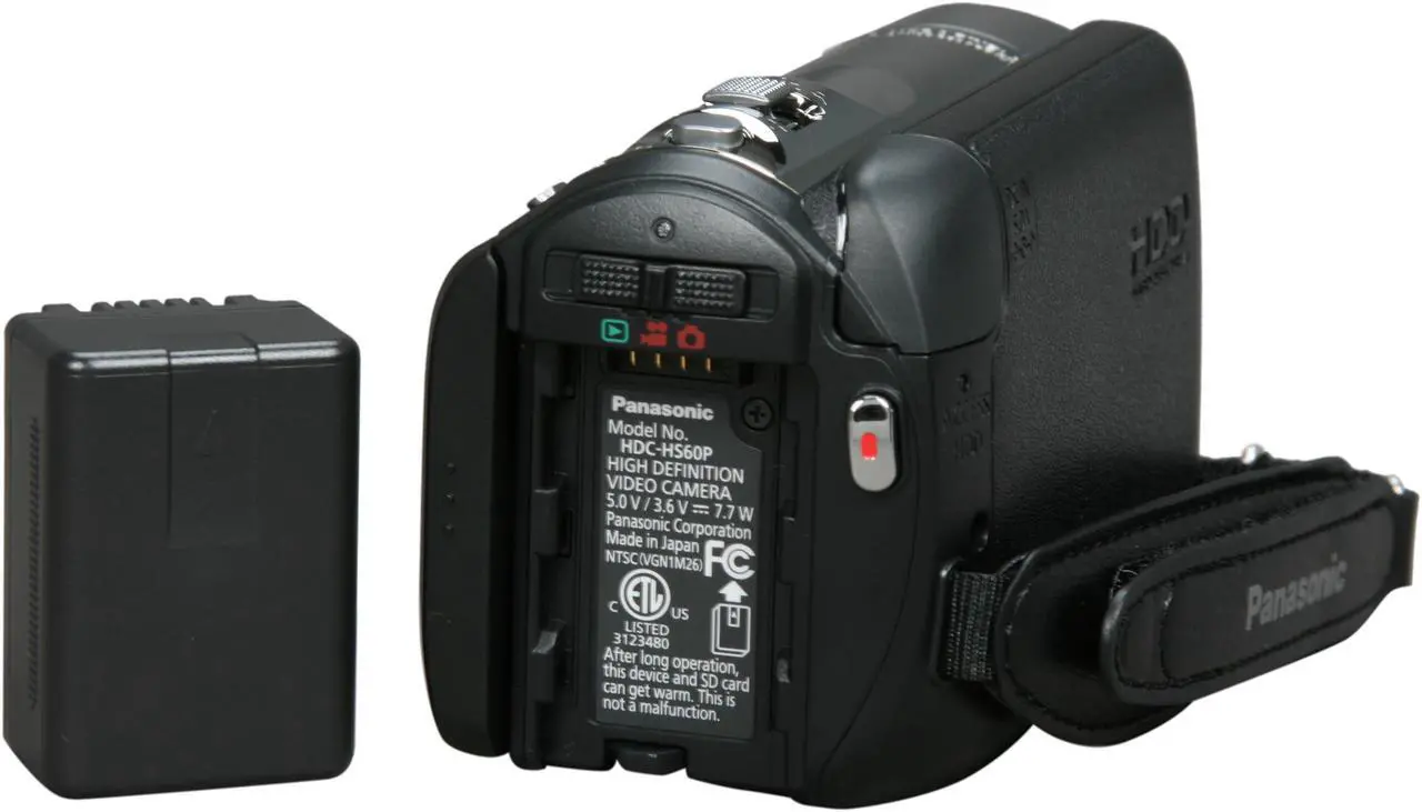 Panasonic HDC-HS60K Black HDD/Flash Memory Camcorder - Newegg.com