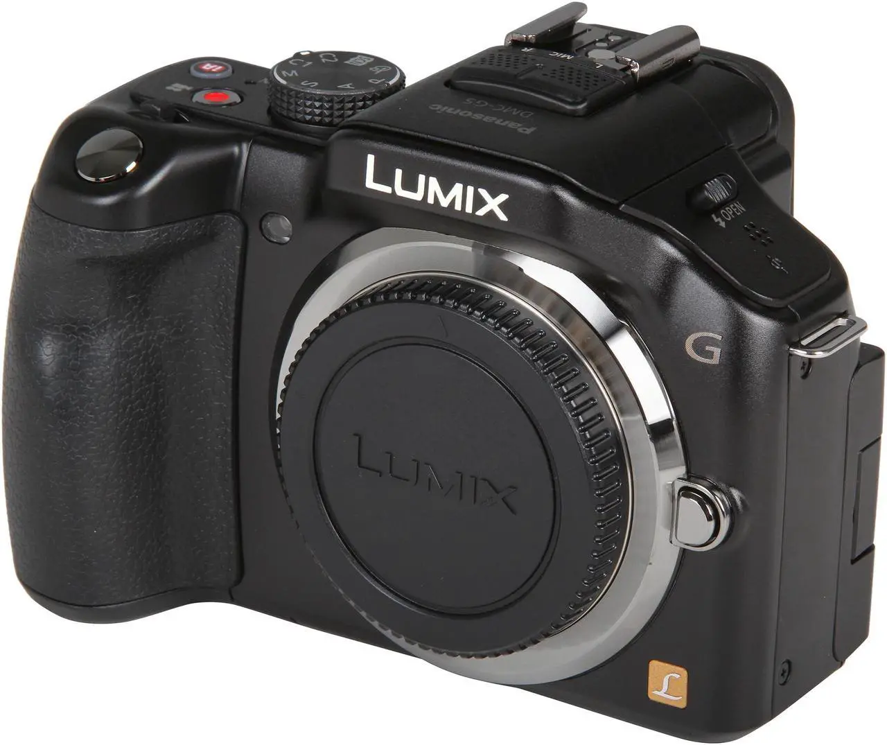 Panasonic LUMIX G5 (DMC-G5KBODY) Black Digital SLR Camera Body - Newegg.com