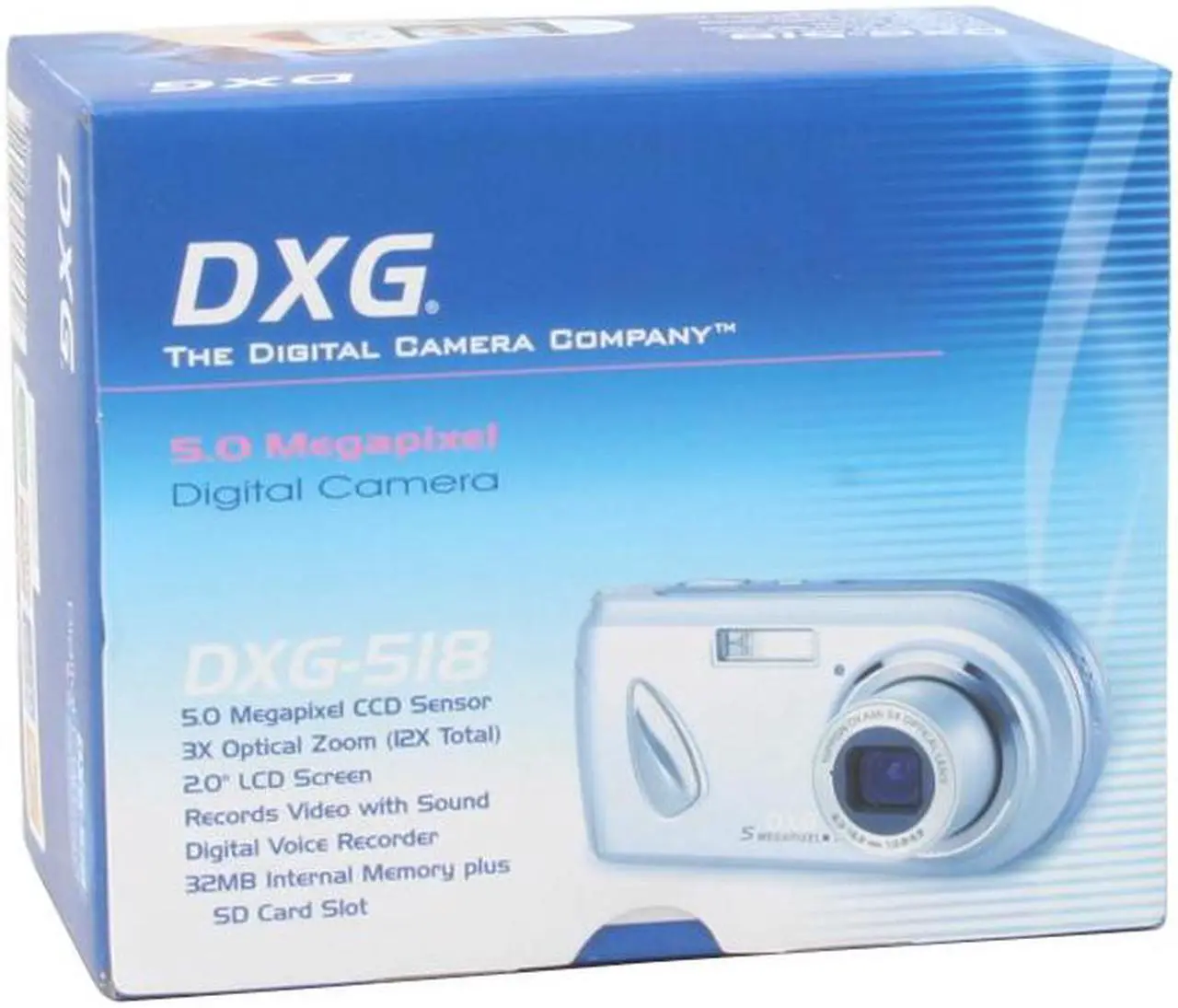 DXG DXG518 Silver 5.0 MP Digital Camera - Newegg.com