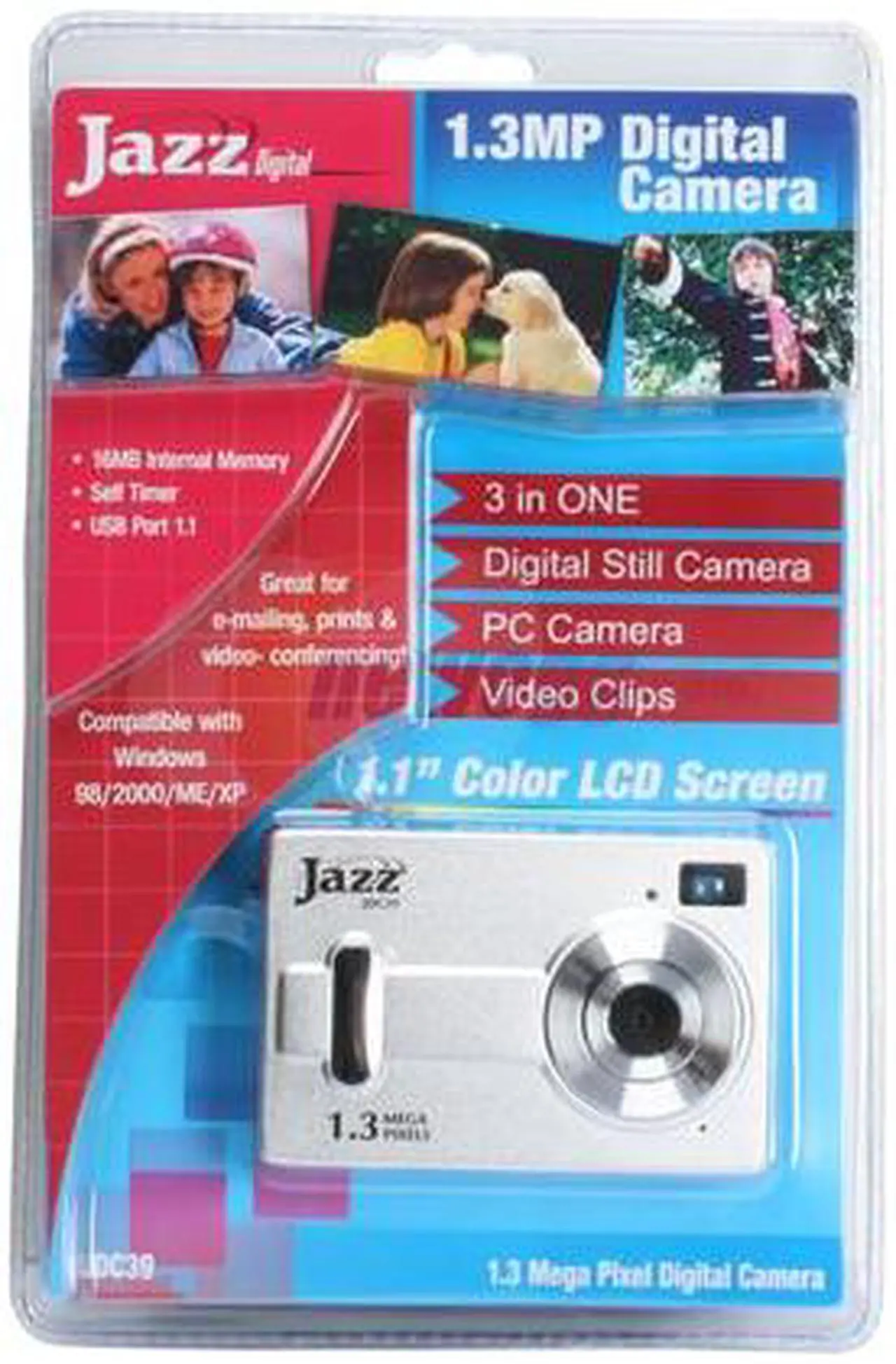 JAZZ JDC-39 Silver 1.3 MP Digital Camera - Newegg.com