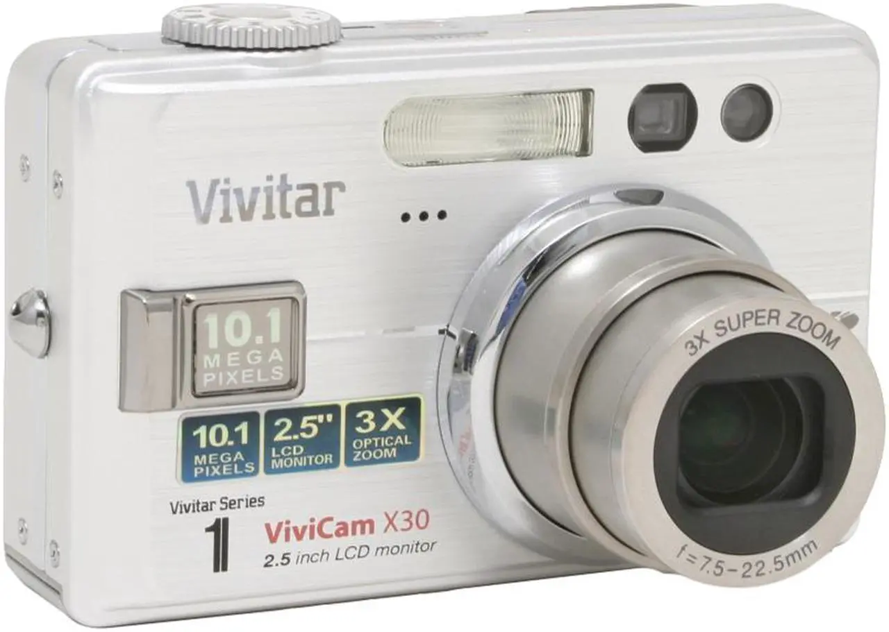 Vivitar X30 Silver 10.1 MP Digital Camera - Newegg.com