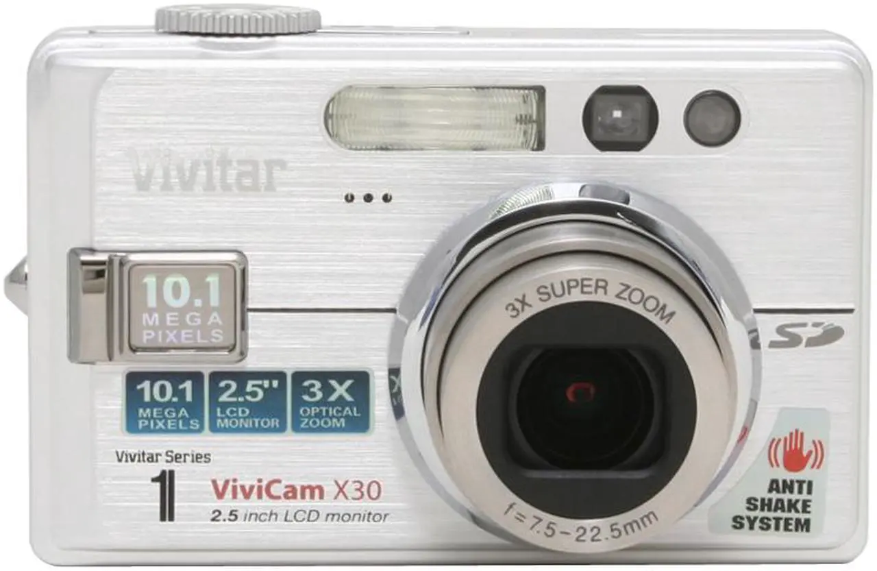 Vivitar X30 Silver 10.1 MP Digital Camera - Newegg.com