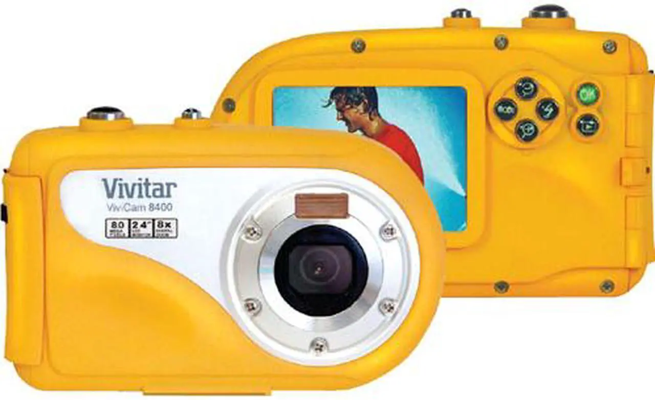 Vivitar ViviCam 8400 8.1 MP Waterproof Digital Camera - Newegg.com