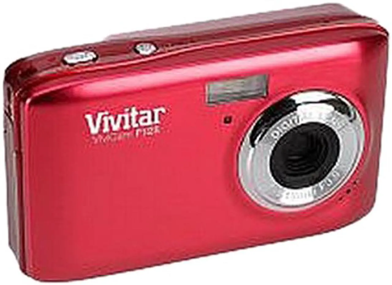 Vivitar ViviCam F128 Red 14.1 MP Digital Camera - Newegg.com