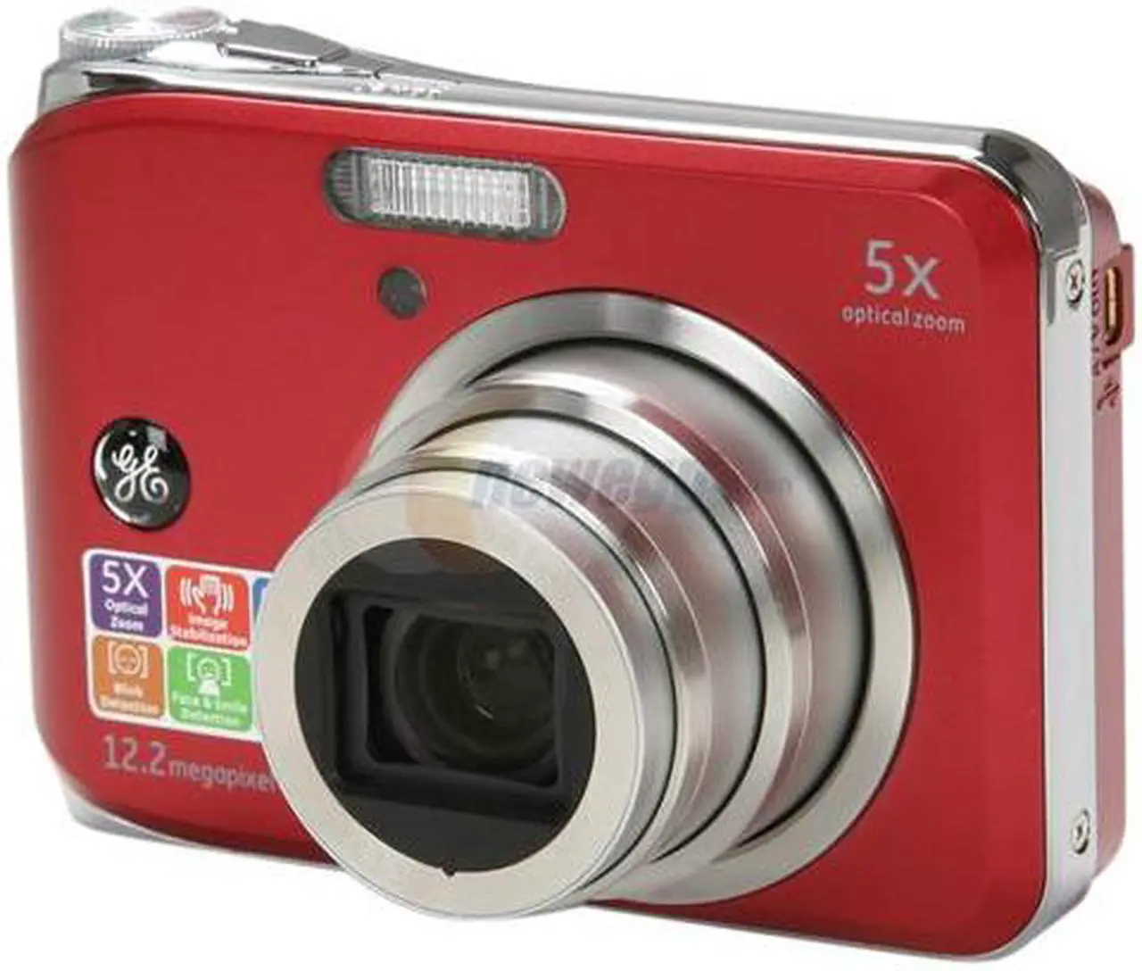 GE A1250 Red 12.2 MP Digital Camera - Newegg.com