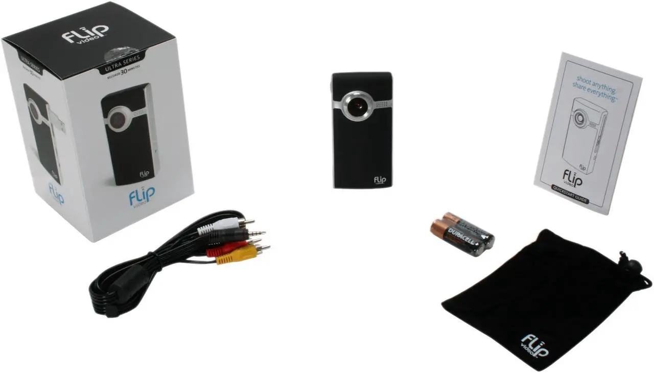 Flip video Ultra Black 1.5" 70K LCD Camcorder - Newegg.com