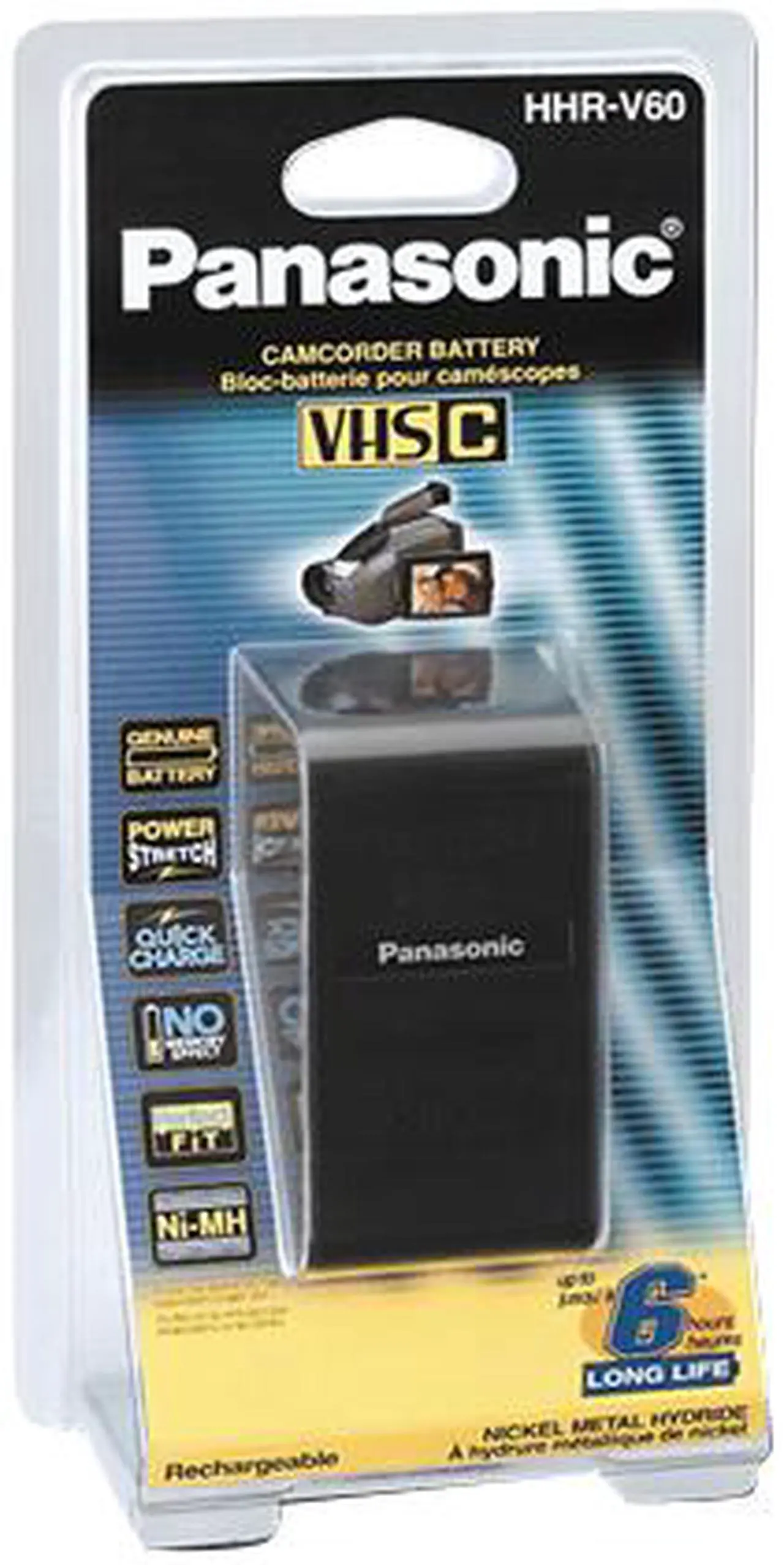 Panasonic HHR-V60 Battery Pack for VHS-C Palmcorder Camcorders - Newegg.com