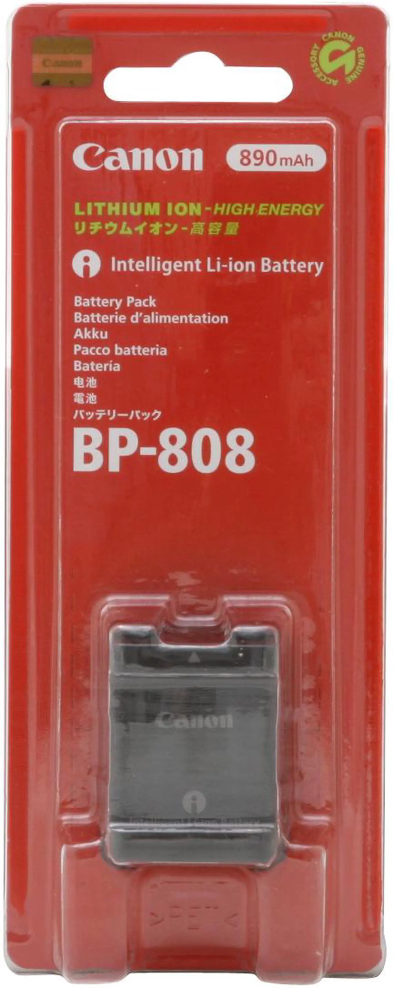 Canon BP-808 890mAh Rechargeable Lithium-Ion Battery for Canon ...