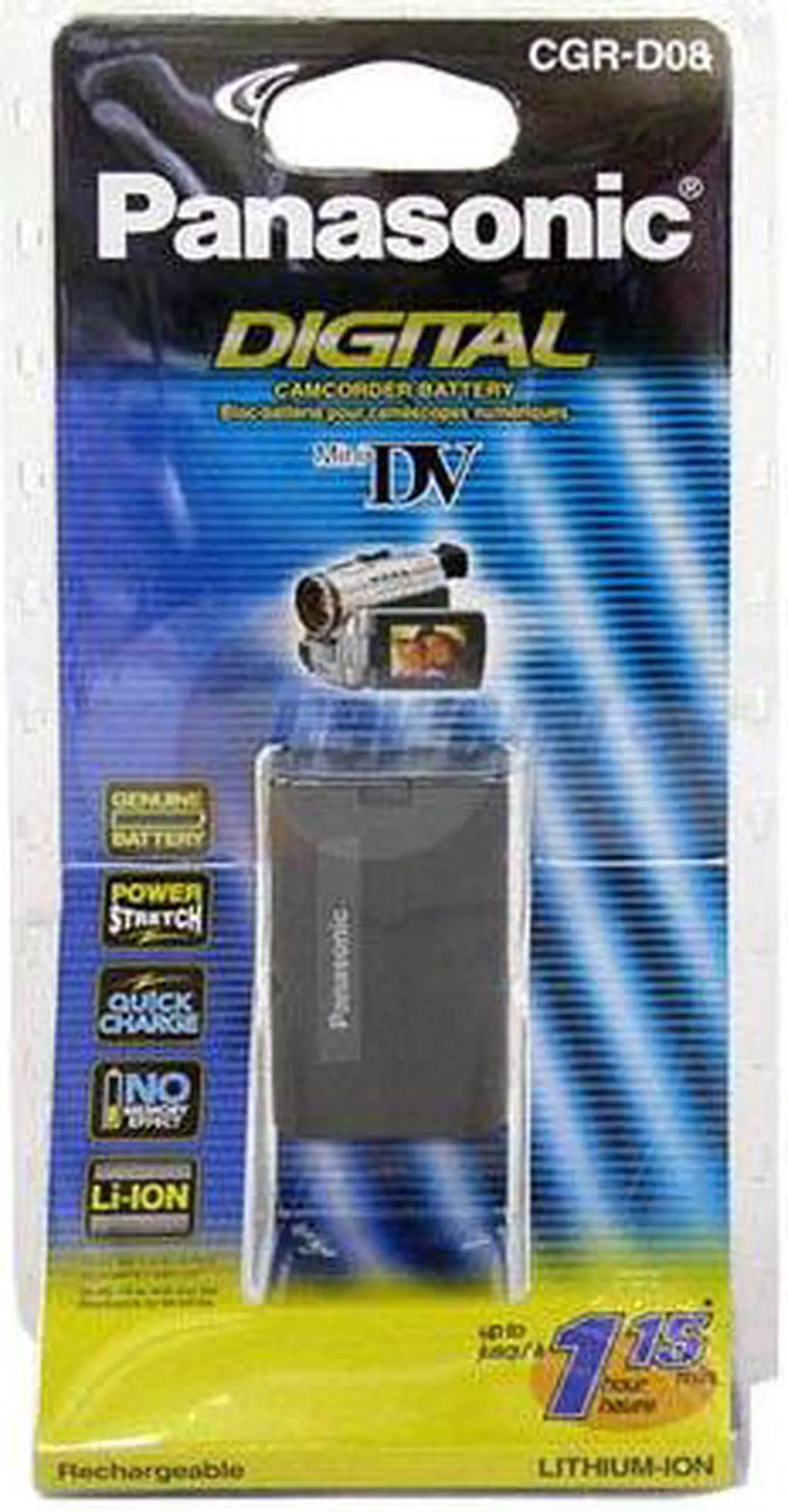 Panasonic CGR-D08A/1B Battery pack for Mini DV Digital Palmcorder ...
