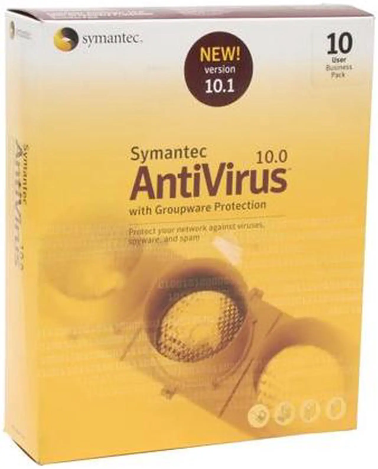 Symantec Antivirus 10.1 Small Buisness Pack with Groupware 10users ...
