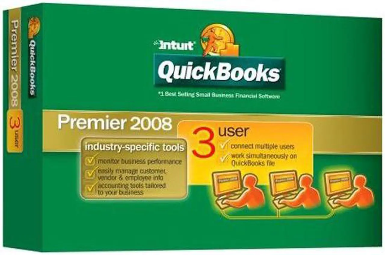 Intuit QuickBooks Premier 3 User Industry Edition 2008 - Newegg.com