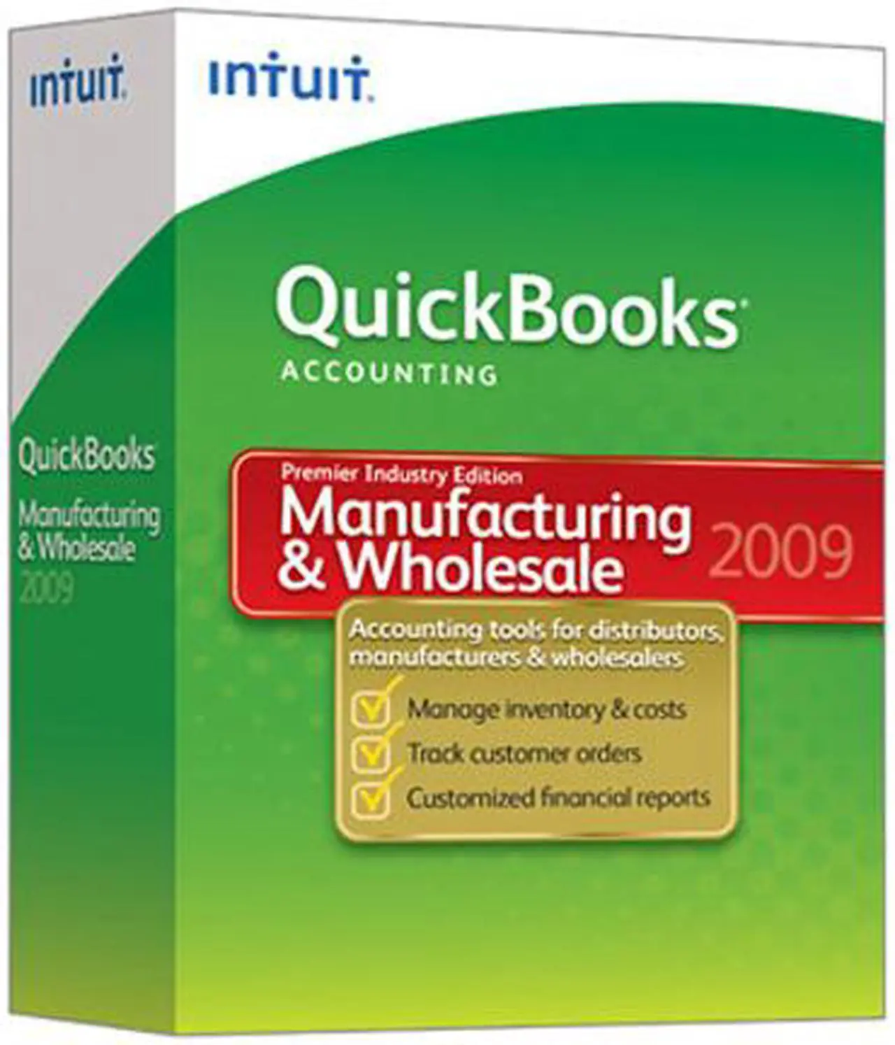 Intuit QuickBooks Premier Manufacturing & Wholesale Edition 2009 ...