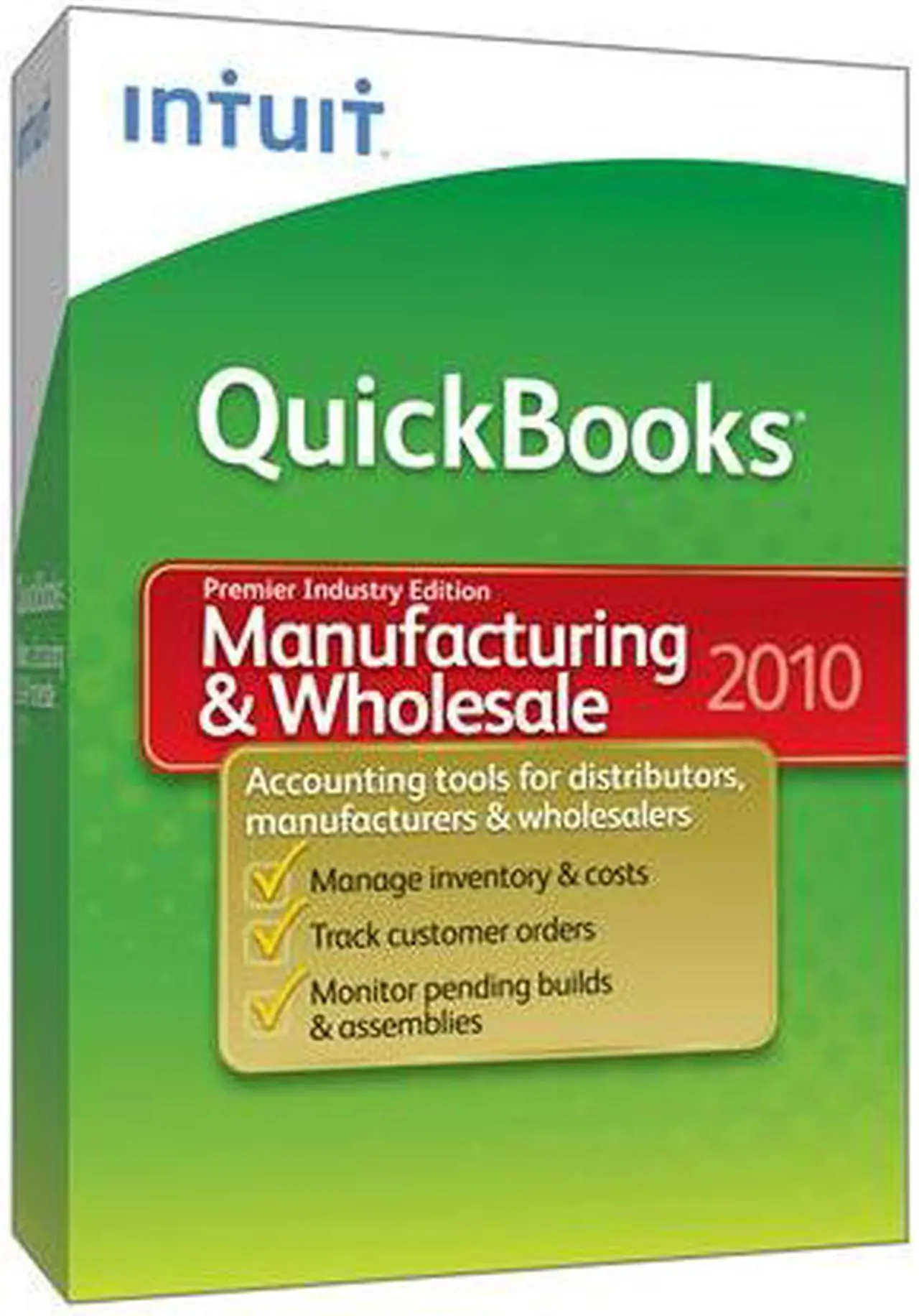 Intuit Quickbooks Premier 2010 Manufacturing & Wholesale - Newegg.com