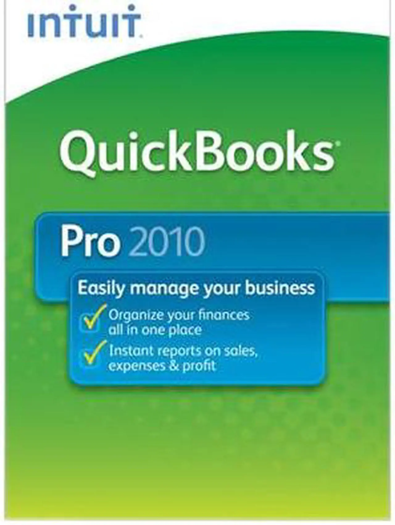 Open Box: Intuit Quickbooks PRO 2010 Retail EDU - Newegg.com