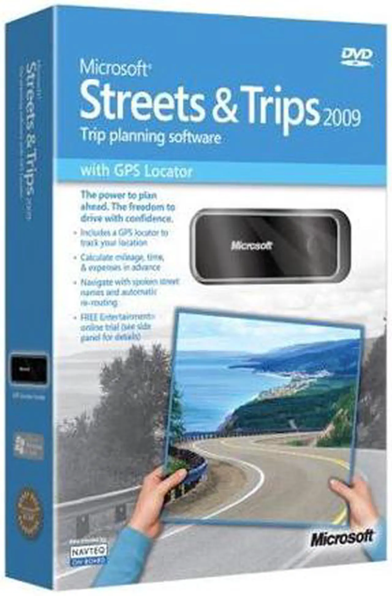 Microsoft Streets & Trips 2009 with GPS Locator Mini box - Newegg.com