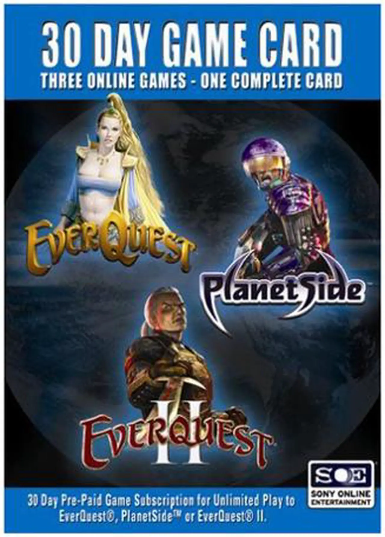 30 Day Time Card for Everquest II and Planetside PC Game - Newegg.com