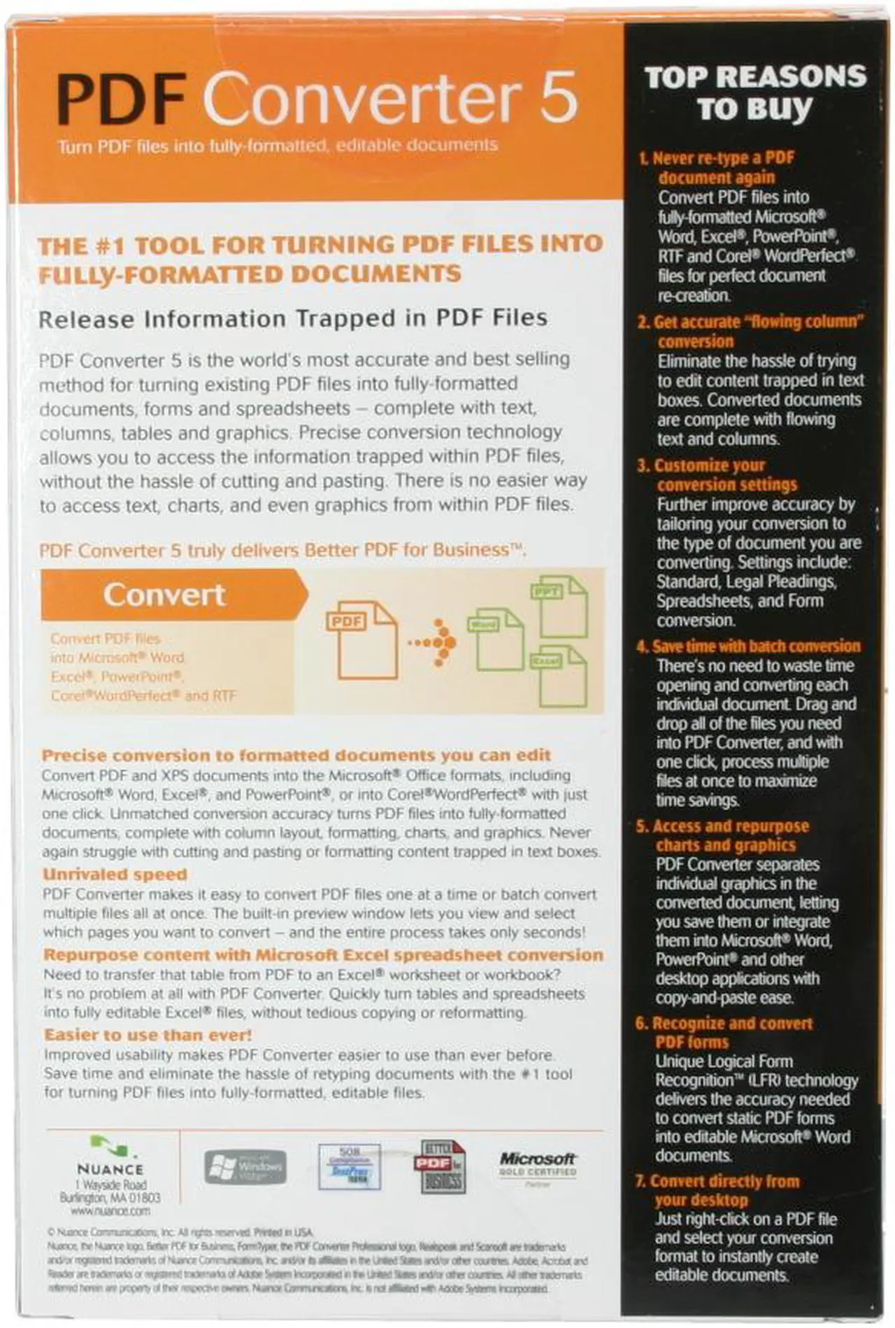 NUANCE PDF Converter 5.0 - Newegg.com