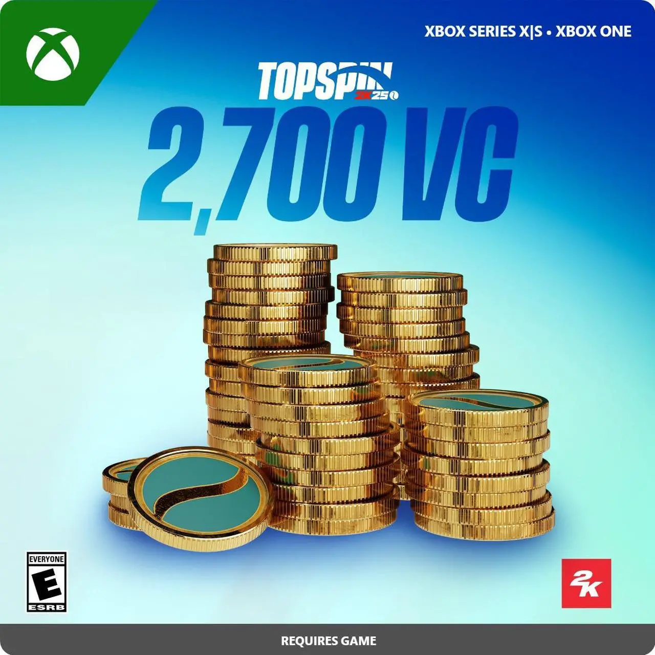 TopSpin 2K25: 2,700 Virtual Currency Pack Xbox Series X|S, Xbox One ...