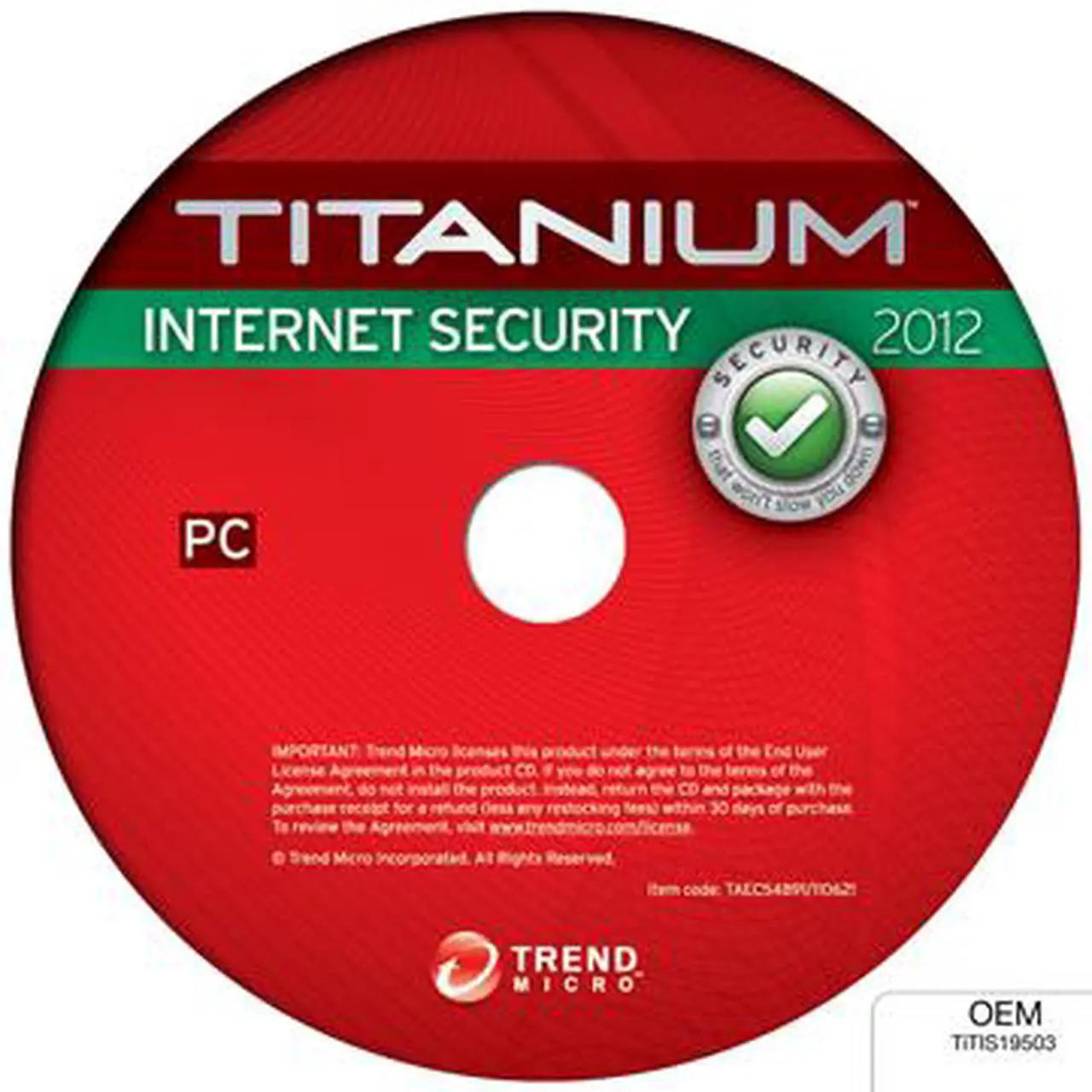 TREND MICRO Titanium Internet Security 2012 - 1 User for System Builder ...