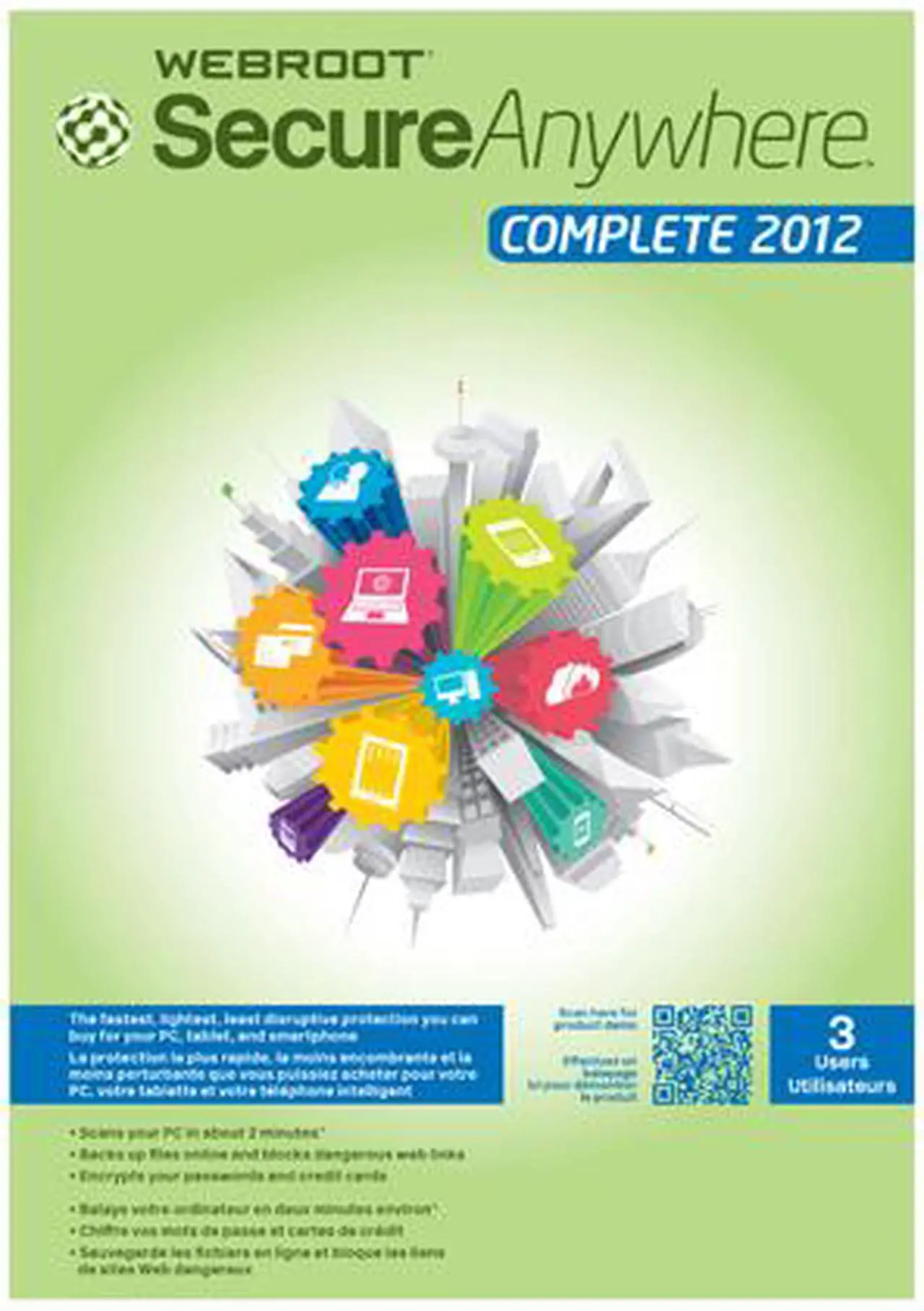 Webroot SecureAnywhere Complete 2012 – 3 Users - Newegg.com