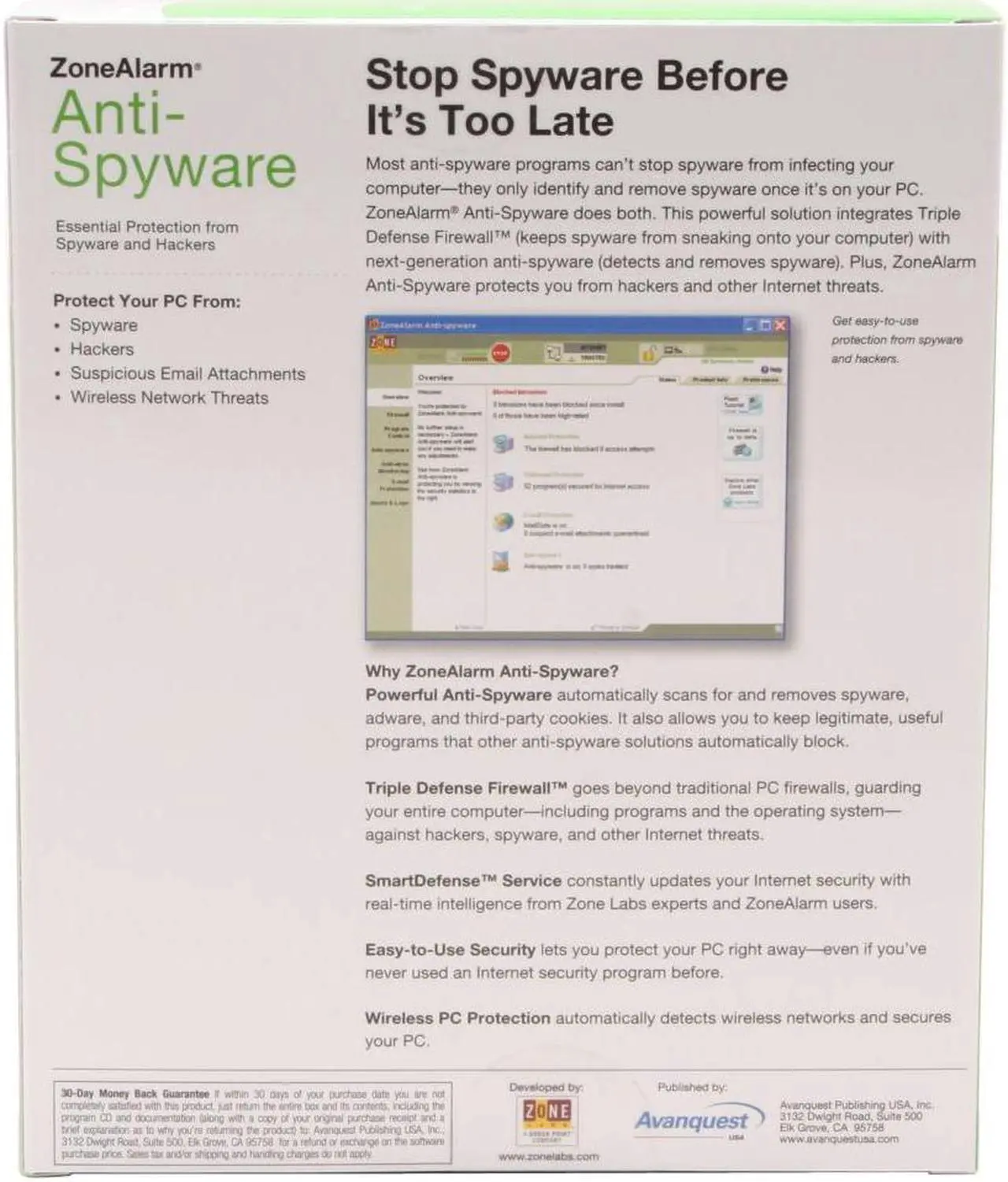 Zone Labs ZoneAlarm Antispyware - Newegg.com