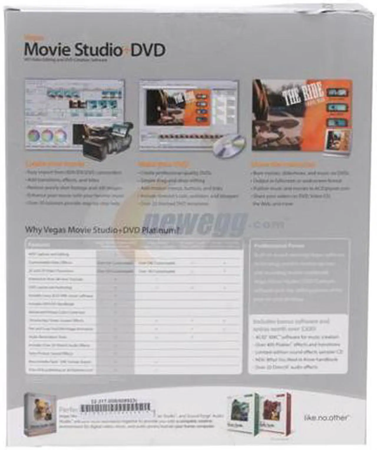 SONY Vegas Movie Studio+DVD Platinum Edition - Newegg.com