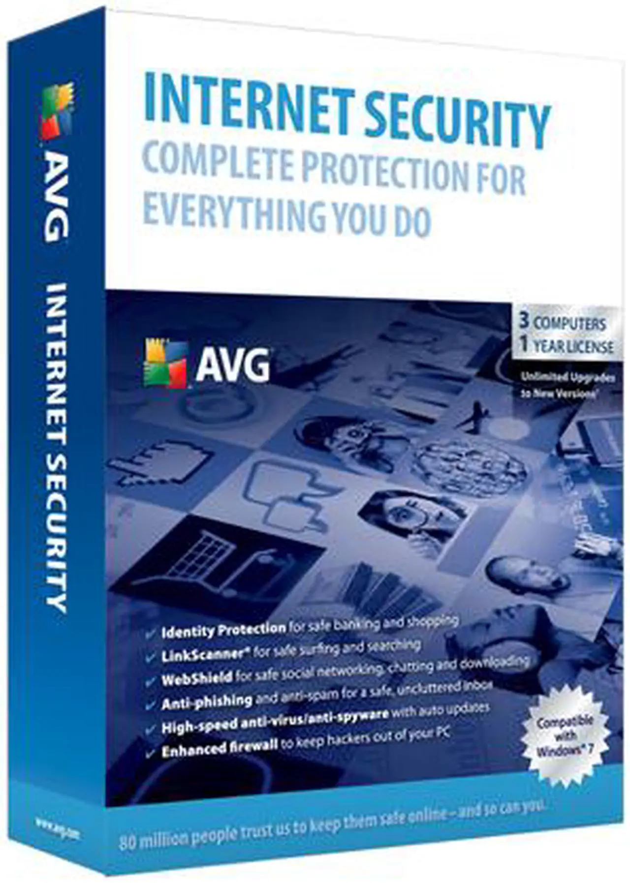AVG Internet Security 9.0 3 User 1 Year - Newegg.com