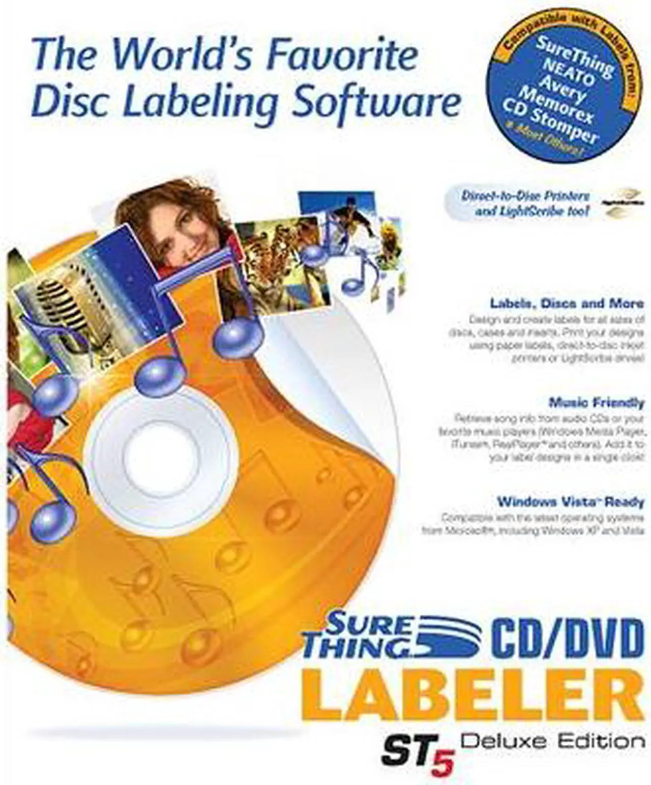MicroVision Surething CD/DVD Labeler: Deluxe V5 W/LI - Newegg.com