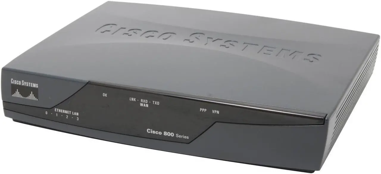 CISCO CISCO871-SEC-K9 10/100Mbps Dual Ethernet Security Router Bundle ...