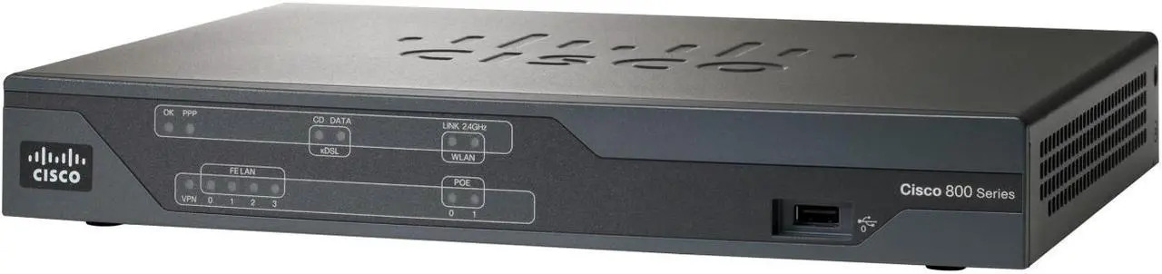 CISCO CISCO887V-SEC-K9 VDSL2 over POTS Security Router with Advanced IP ...