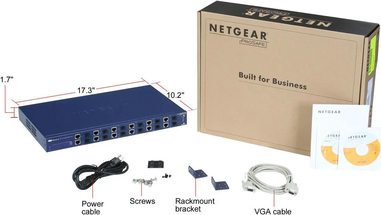NETGEAR GSM7312 10/100/1000Mbps Layer 3 Managed Gigabit Switch with ...