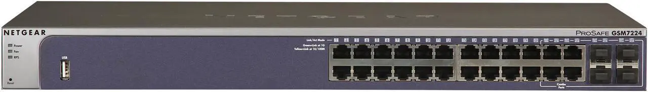 Open Box: NETGEAR ProSafe GSM7224SK-200NAS GSM7224-200 Enterprise ...