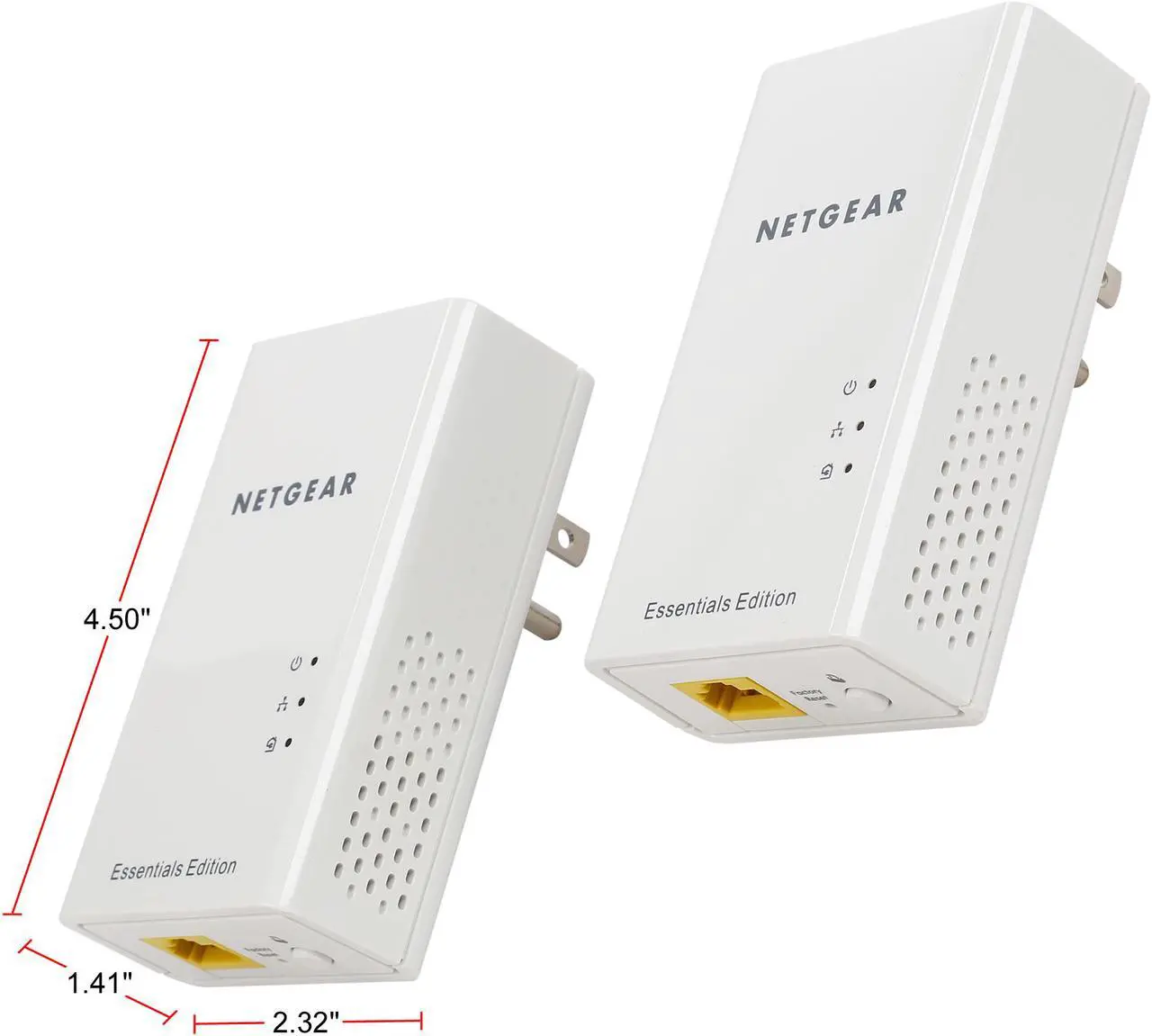 NETGEAR PL1010 Homeplug AV2 1 Gbps Powerline Kit, Up to 1000 Mbps ...