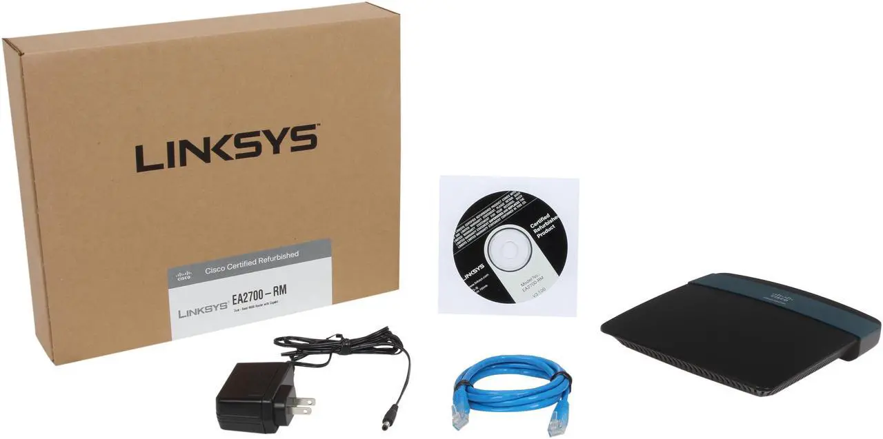 Refurbished: Linksys EA2700-RM Dual-Band Wireless N600 Gigabit Router ...