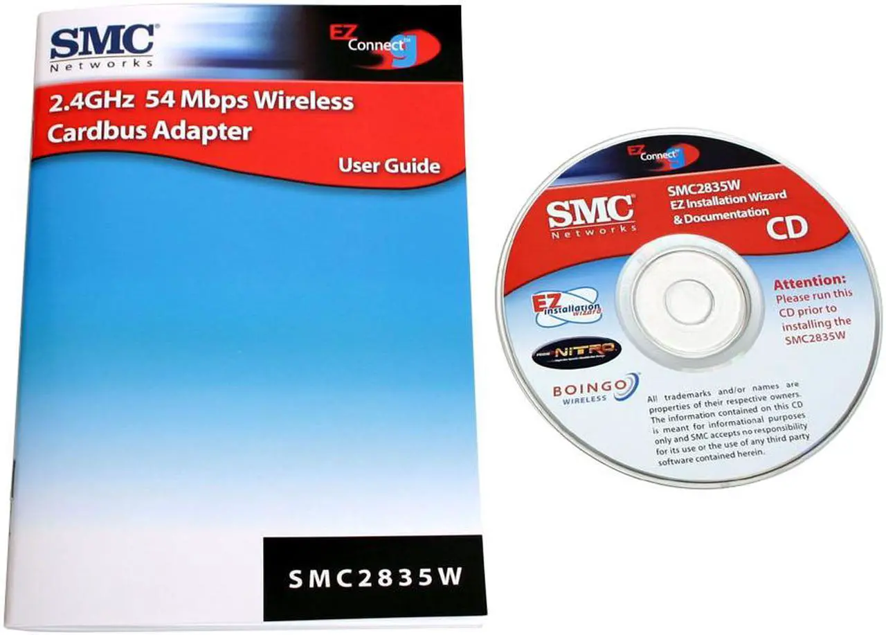 SMC LG-ERICSSON EZ connect SMC2835W 2.4GHz 802.11g Wireless Cardbus ...