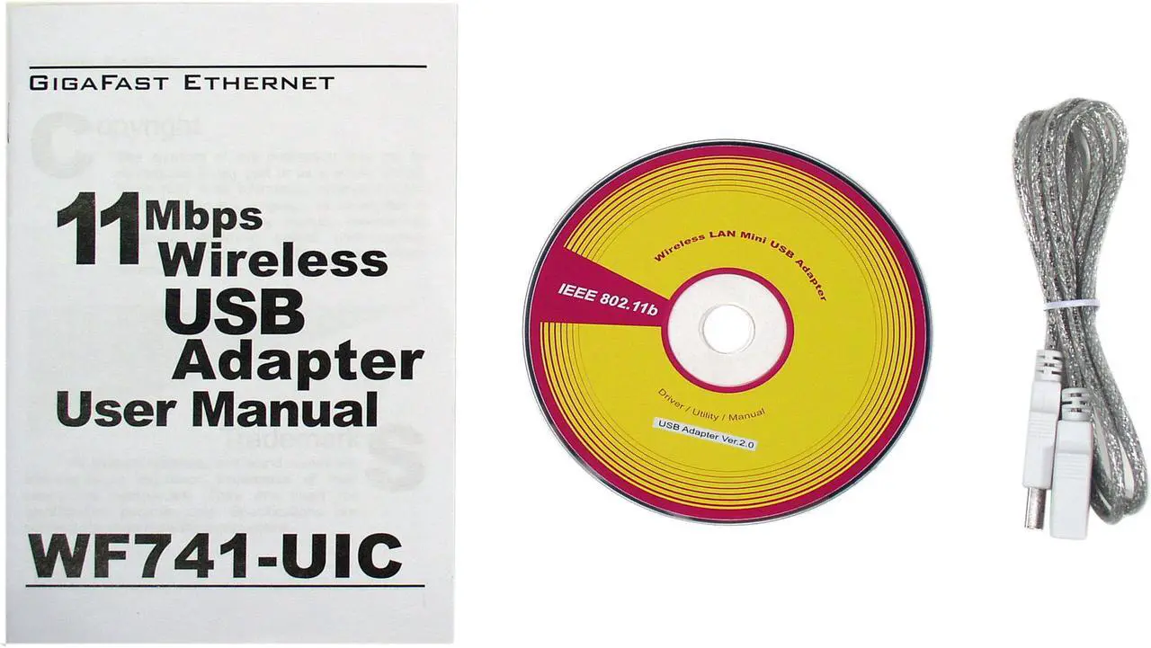 Open Box: GIGAFAST WF741-UIC USB 1.1 Wireless Ethernet Adapter - Newegg.com