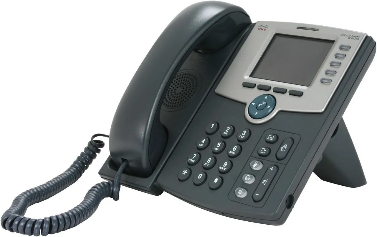 Cisco SPA 525G2 5-Line IP Phone with Color Display, PoE, 802.11g ...