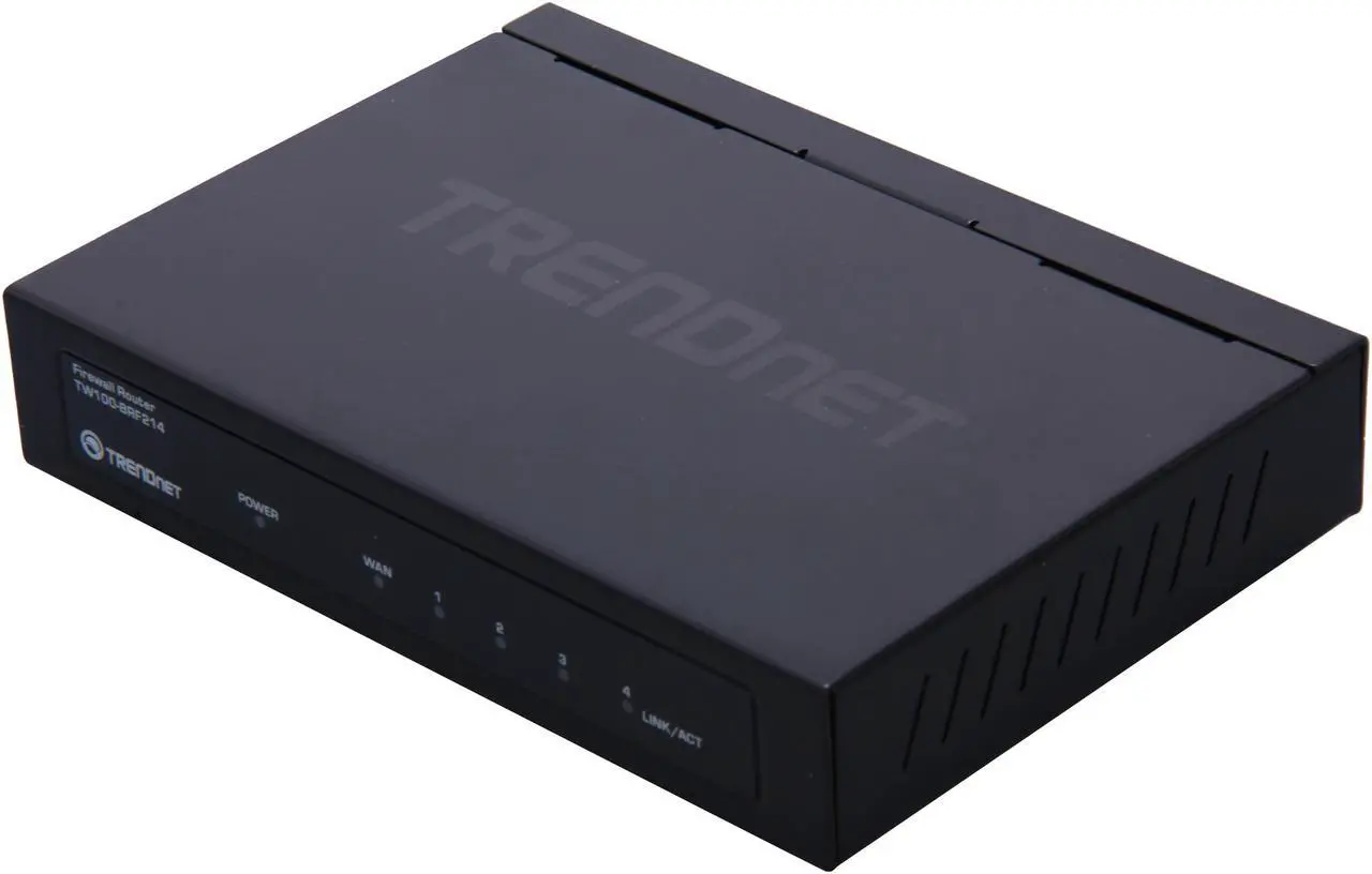 TRENDnet TW100-BRF214 10/100Mbps 4-Port Fast Ethernet Firewall Router ...