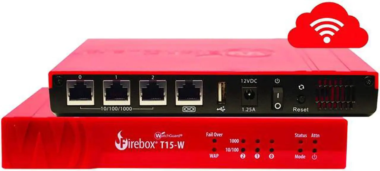 WatchGuard Firebox T15-W with 1-yr Basic Security Suite (WW) - Newegg.com