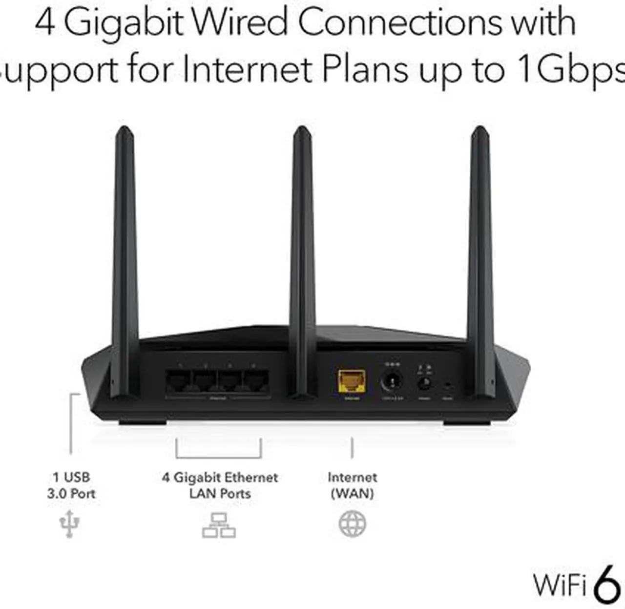 NETGEAR Nighthawk 5-Stream WiFi 6 Router (RAX30) - AX2400 Wireless ...