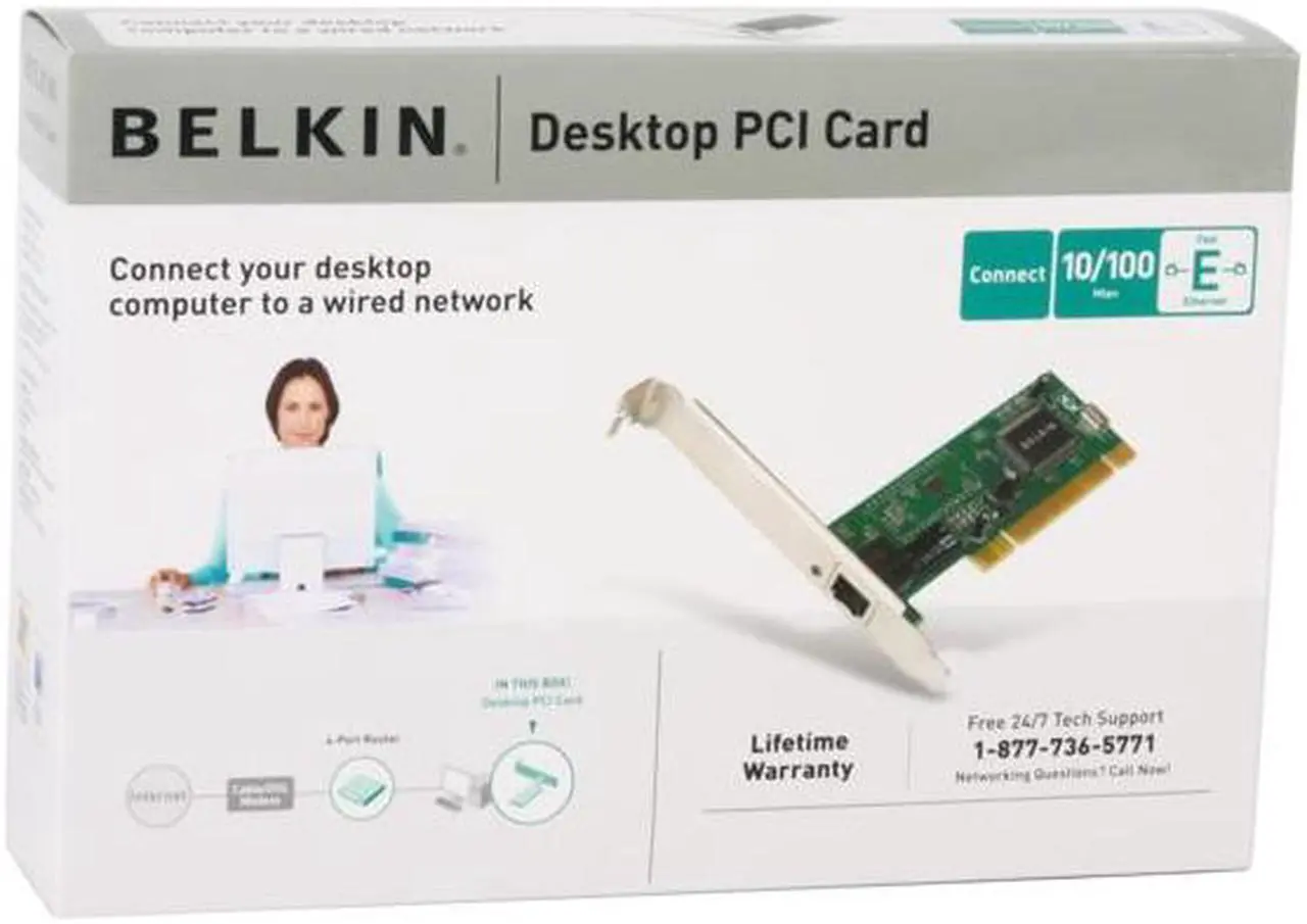 BELKIN F5D5000 PCI Desktop Network Card - Newegg.com