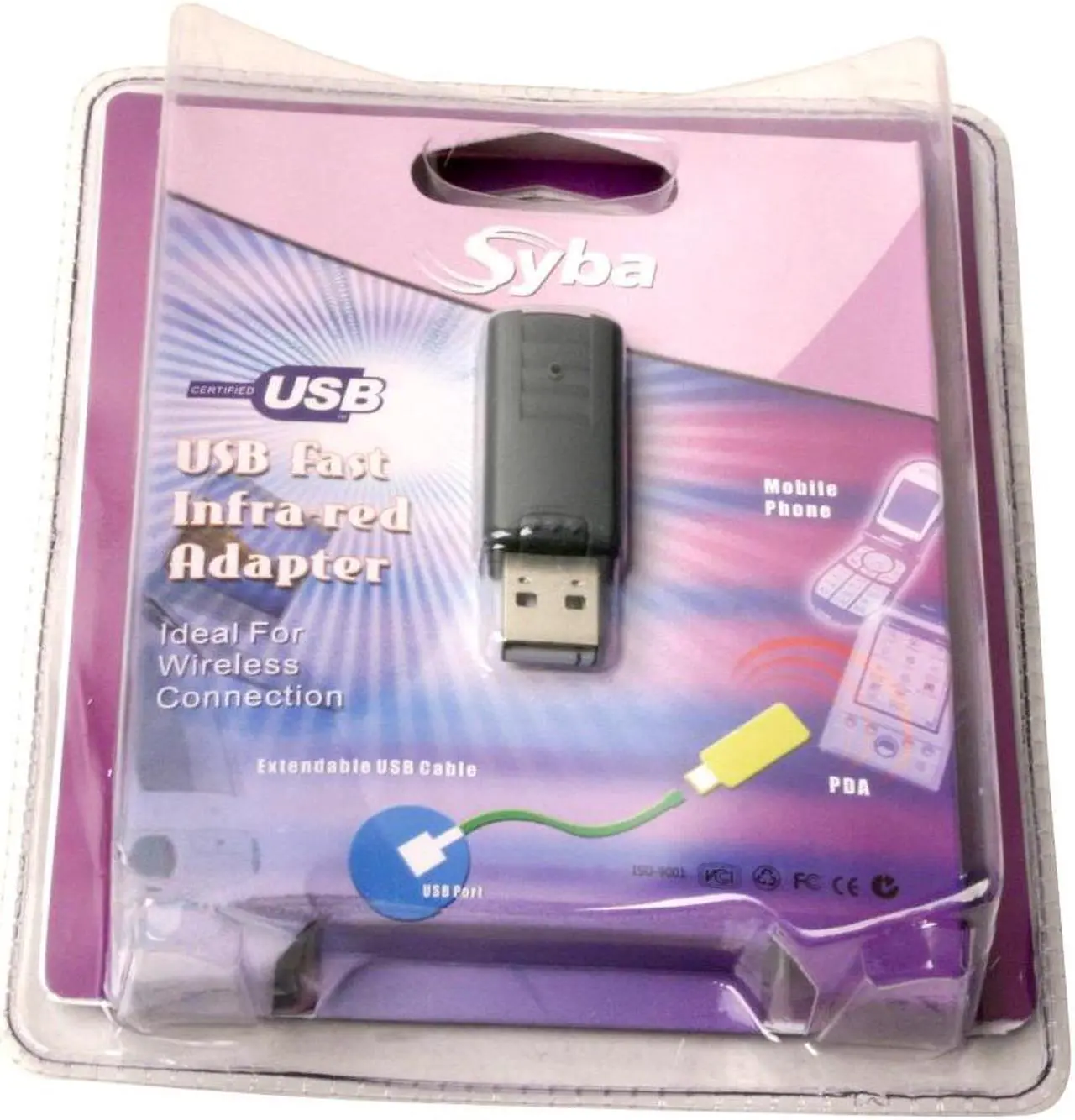SYBA SD-U1IRDA-NM USB 1.1 IrDA Infrared Adapter - Newegg.com