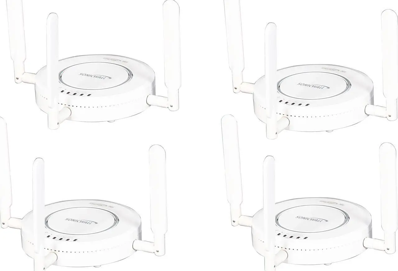 SonicWall 01-SSC-8590 4-Pack Bundle SonicPoint-Ne Dual-Band Wireless AP ...