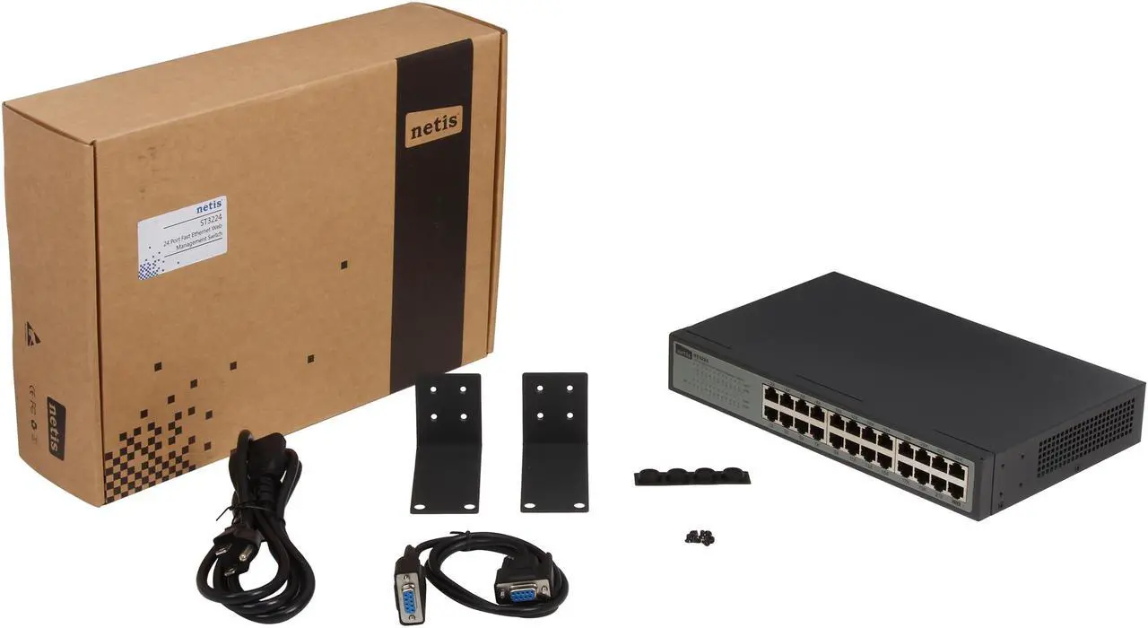 Netis ST3224 24 Port 10/100Mbps Fast Ethernet Web Management Switch ...