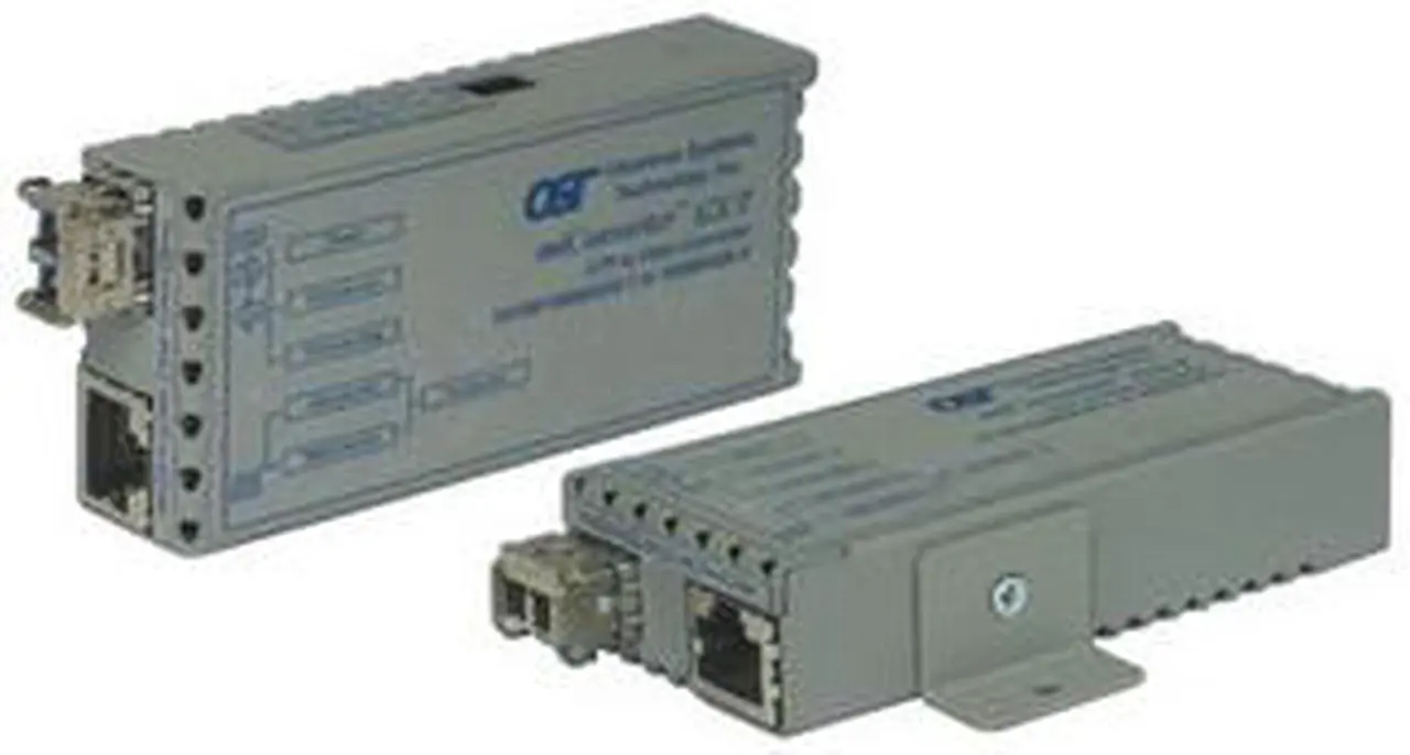 Omnitron miConverter GX/T Gigabit Ethernet to Fiber Media Converter ...