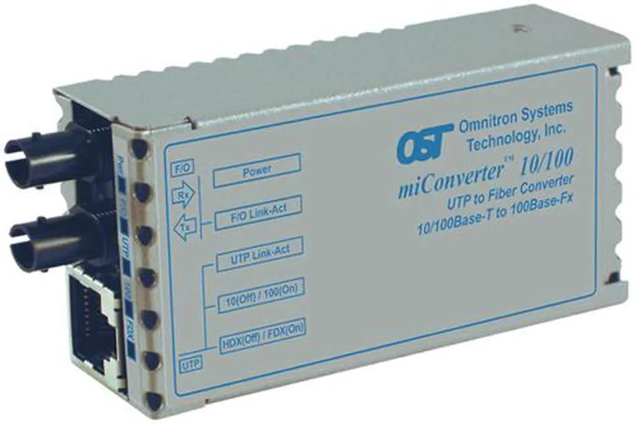 Omnitron miConverter 1100-0-1 Fast Ethernet Media Converter - Newegg.com