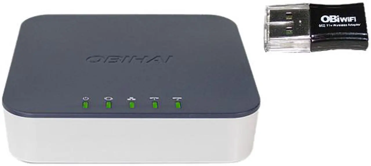 Obihai OBIKIT2 Accessories Bundle (OBI202 VoIP Phone Adapter + OBIWIFI Wireless Adapter ...