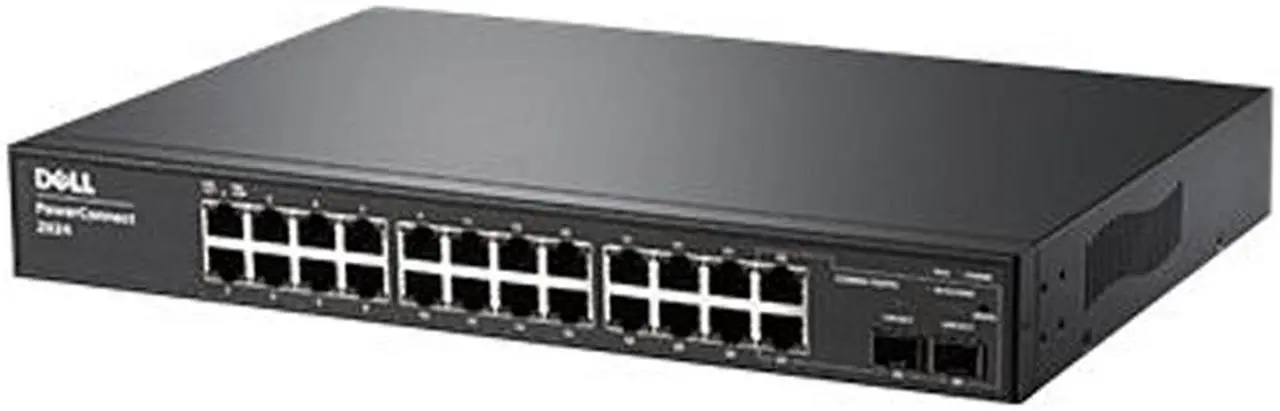 Open Box: Dell PowerConnect 2824 24 Port 10/100/1000 Gbps Smart Switch ...